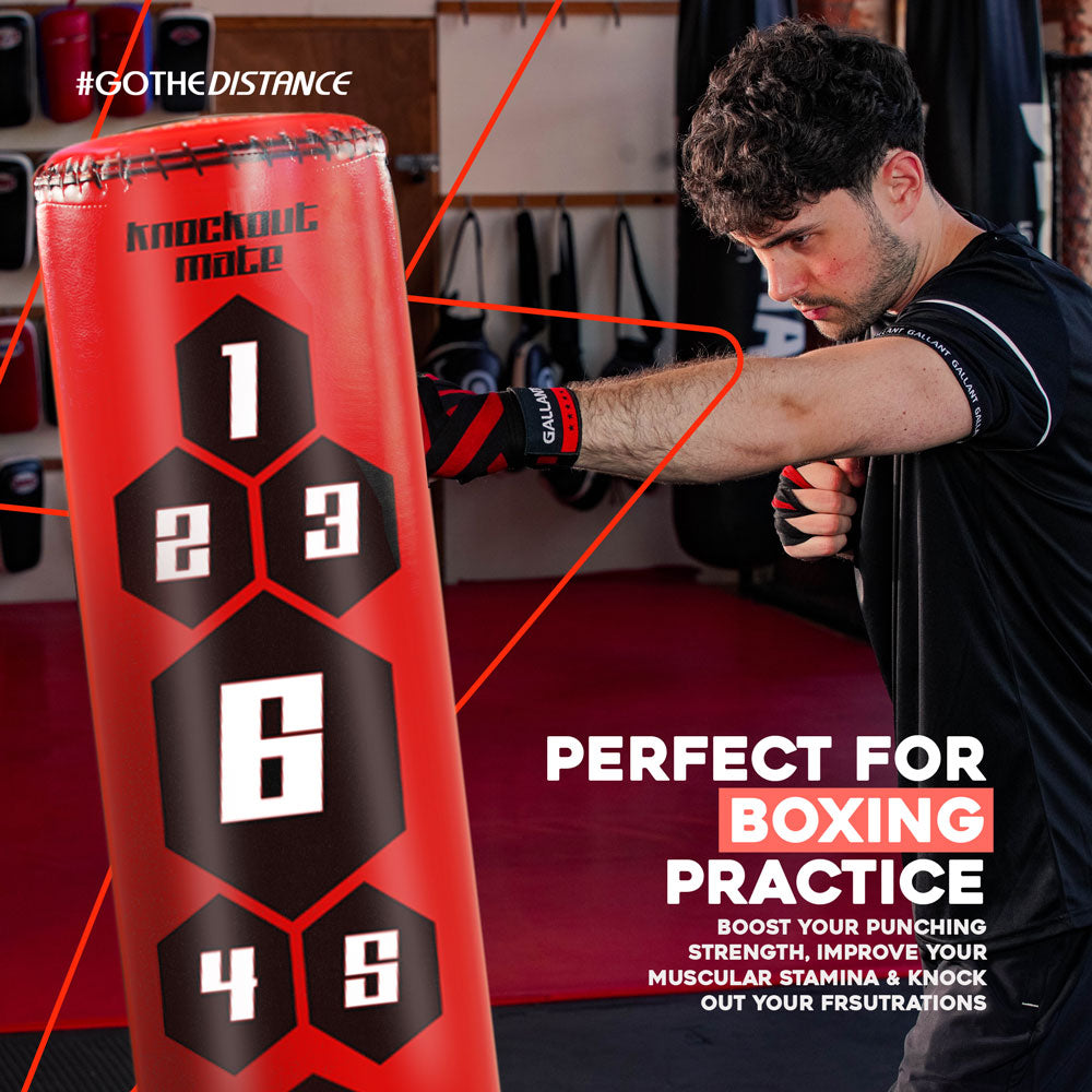 Free Standing Punch Bags | Heavy Duty Punching Bags (Black, Red ...