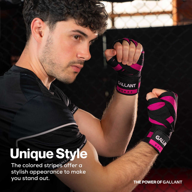 Boxing Hand Wraps & Wrist Wraps for Boxers - Pink – Gallant Sport